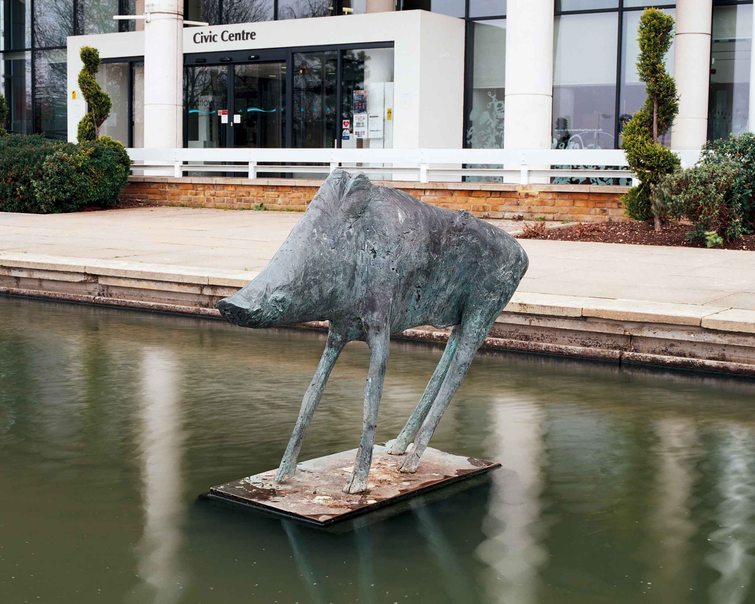 Harlow Sculpture Town Boar - Harlow Sculpture Town